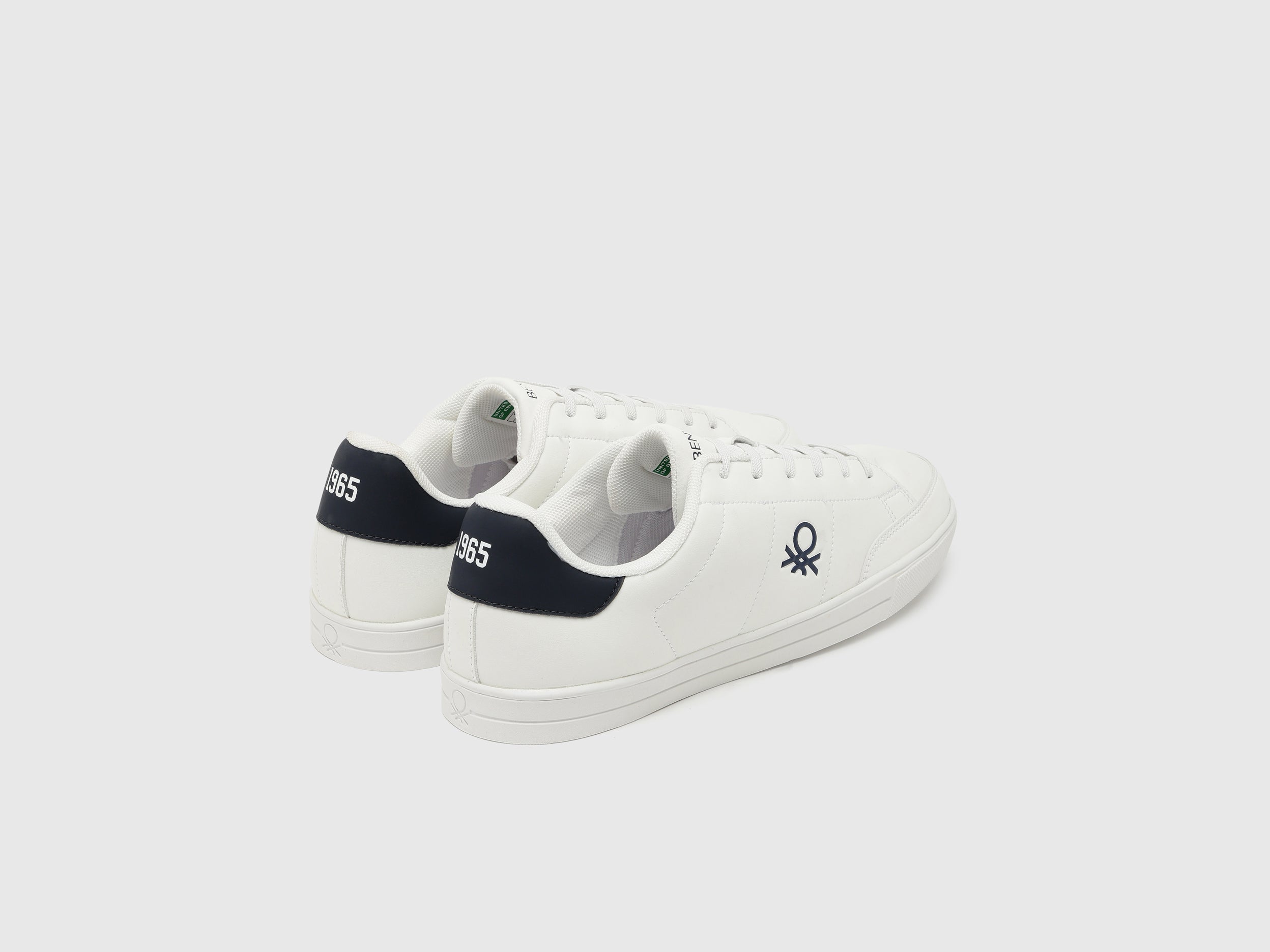 Solid Lace-Up Knot & Elastic Lace Sneakers – United Colors of Benetton Store